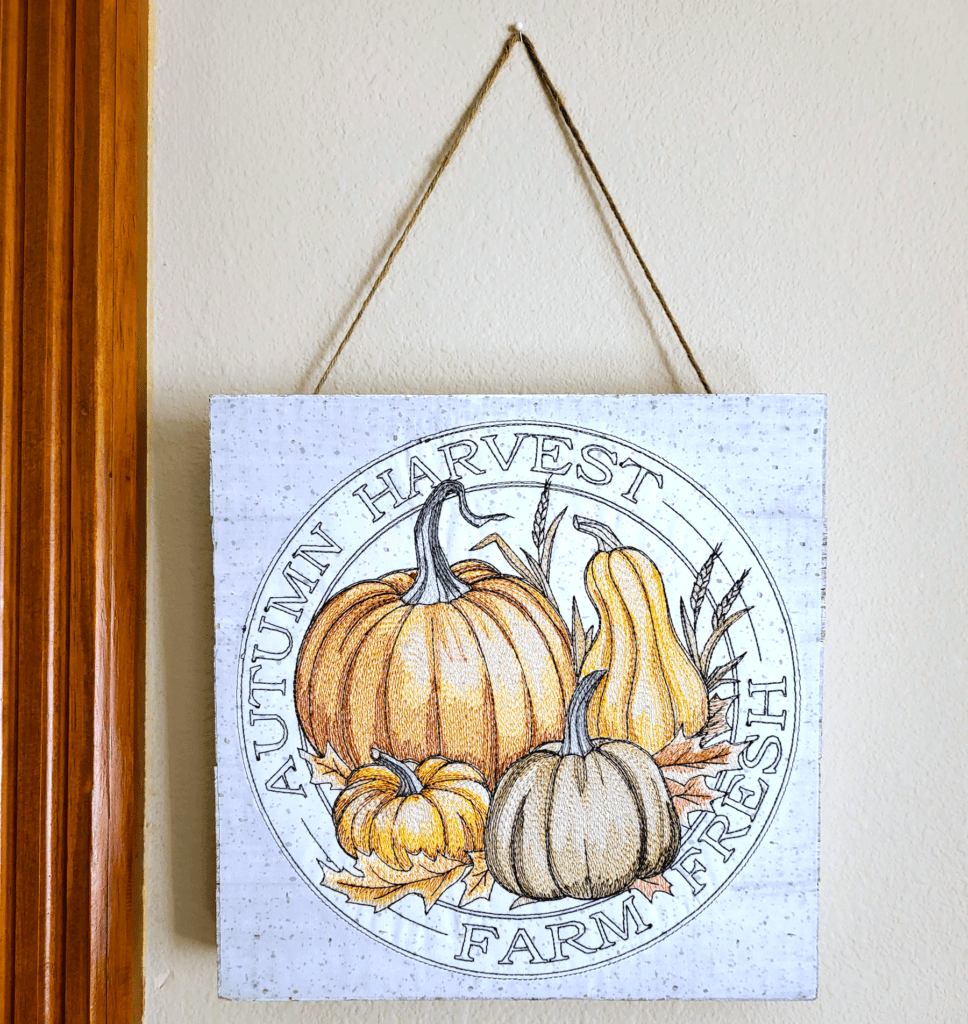 Autumn Harvest Wall Hanging - Dianne Sews and More