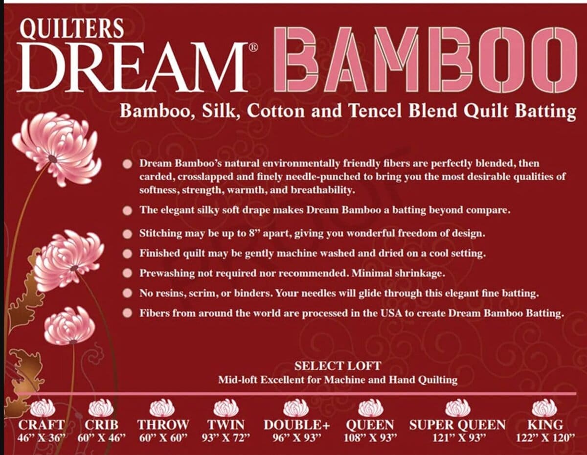 Quilters Dream Bamboo Blend Midloft - Dianne Sews and More, Your Nixa ...