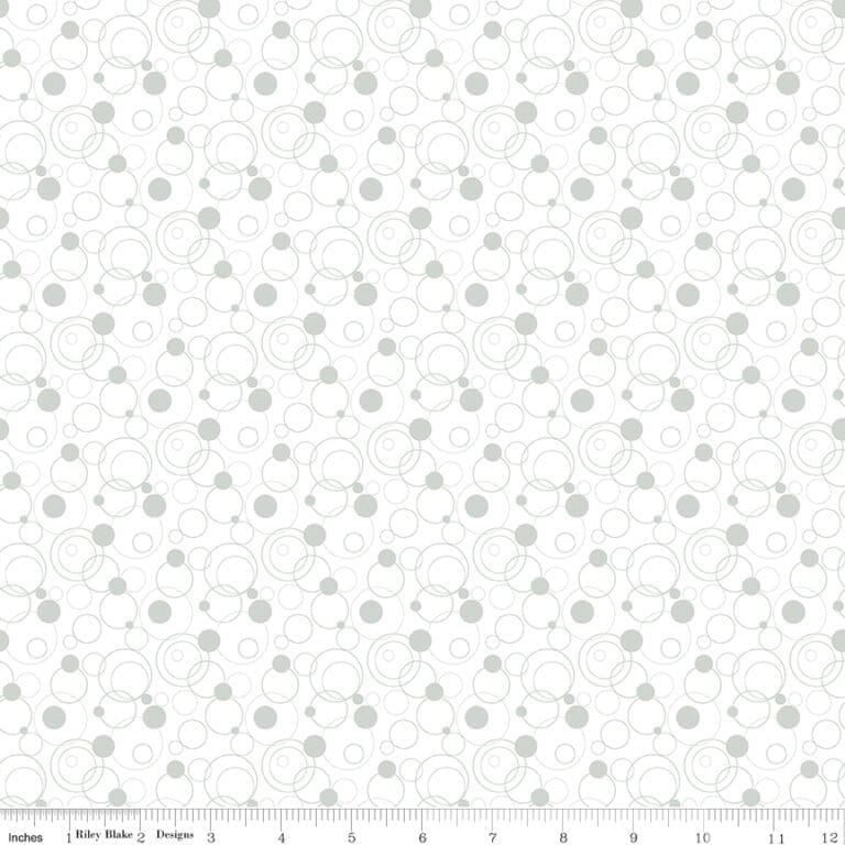 Riley Blake Effervescence Circles Gray #C13731-Gray - Dianne Sews and More