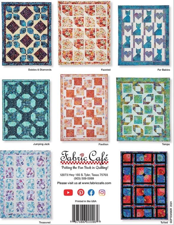 Fabric Cafe Double Focus 3-Yard Quilts #032444 - Dianne Sews and More