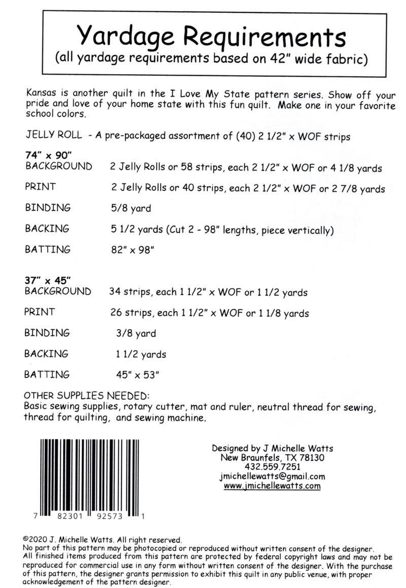 I Love Missouri Pattern - Dianne Sews and More