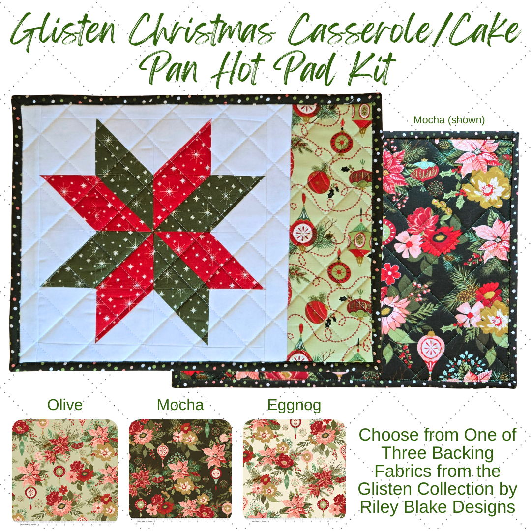 Riley Blake Glisten Christmas Hot Pad Kit - Dianne Sews and More
